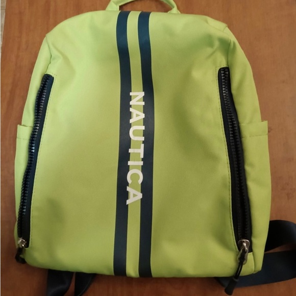 Nautica | Bags | Nautica Green Blue Backpack | Poshmark